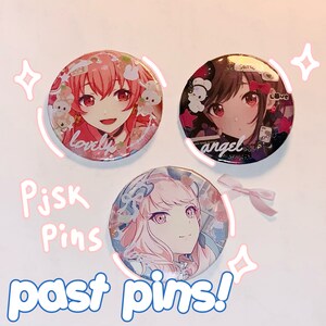 Project Sekai Pjsk - Custom Decorated Button Pins / Can Badge - Etsy