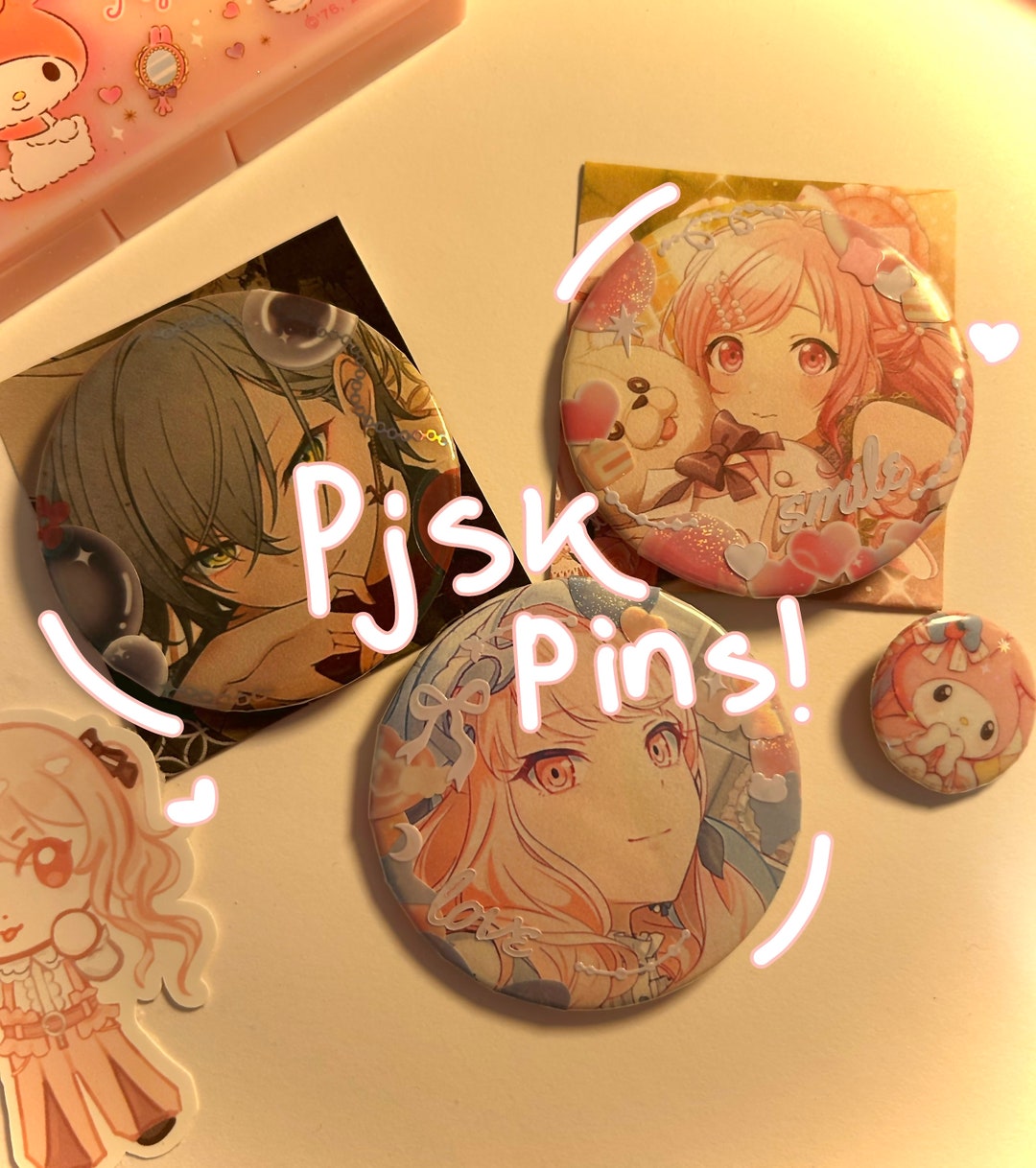 Project Sekai Pjsk Custom Decorated Button Pins / Can Badge - Etsy