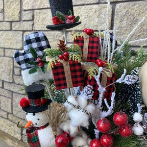 Snowman Center Piece, Snowmen Center Piece, Christmas Snowmen ...