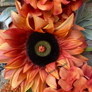 Cat Fall Wreath, Cat Moon Fall Wreath, Half Moon Cat Wreath, Sunflower ...