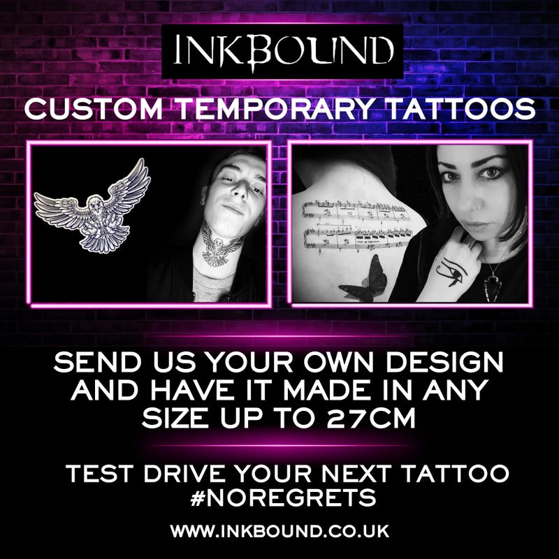 Custom Temporary Tattoo - Etsy