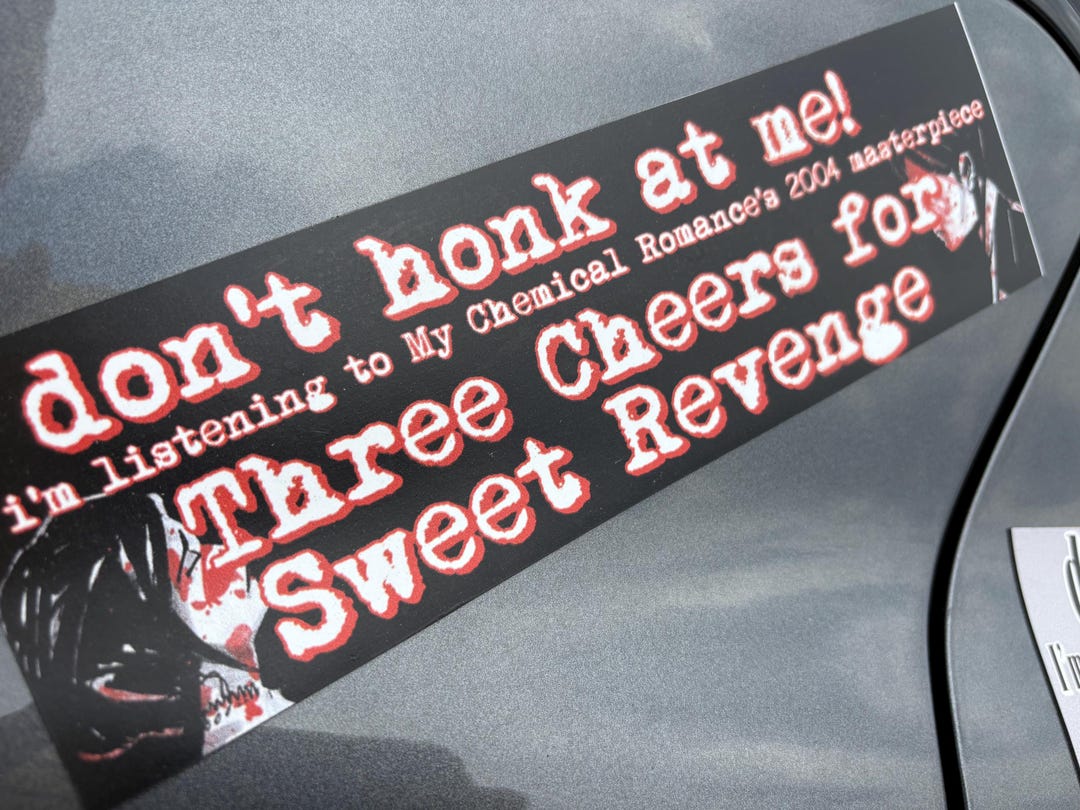 MCR Bumper Sticker OR Magnet: Three Cheers for Sweet Revenge - Emo ...