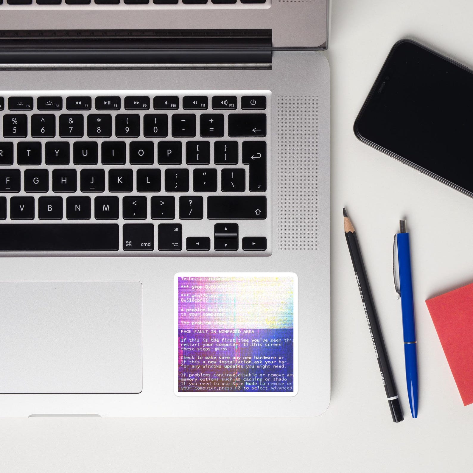 Persistence of Glitchery | 6-piece Vinyl Art Stickers | Vaporwave Y2K ...