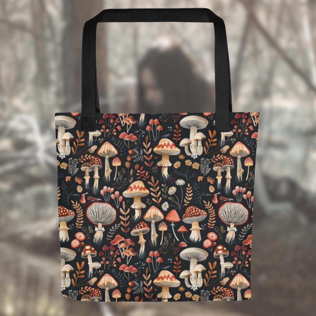 Cottagecore Mushroom Goblincore Forest Witch Tote Bag - Etsy