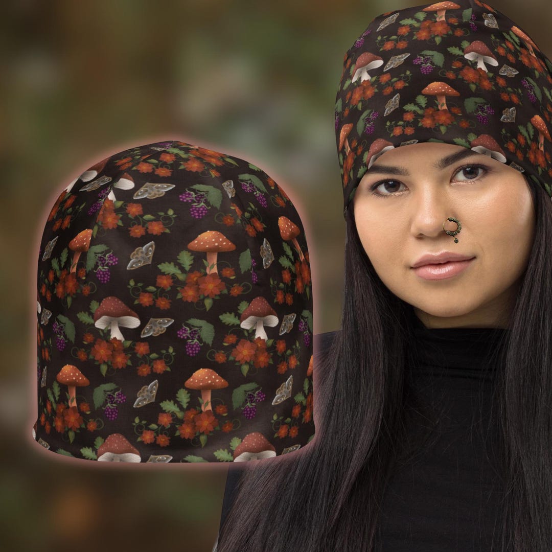 Goblincore Cottagecore All-over Print Toque Beanie Hat - Etsy