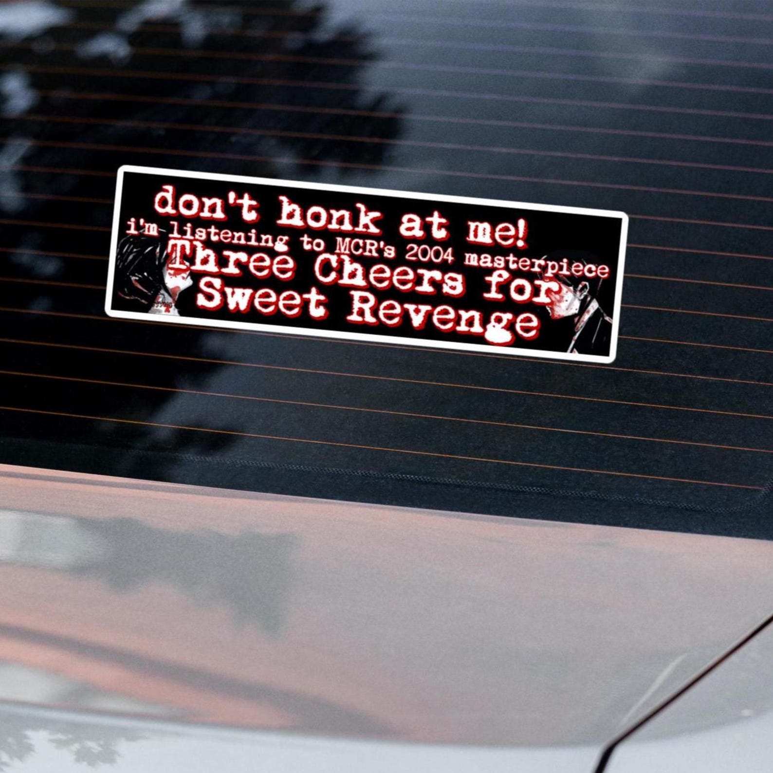 MCR Bumper Sticker OR Magnet: Three Cheers for Sweet Revenge - Emo ...