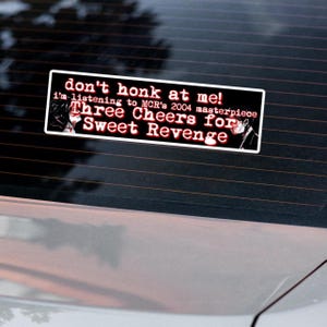 MCR Bumper Sticker OR Magnet: Three Cheers for Sweet Revenge - Emo ...