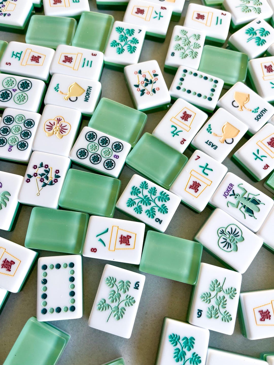 Houseplant Mahjong Tile Set, Mahjong Game, American Mahjong, Floral ...