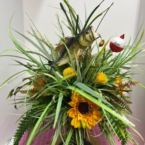 Fishing Cemetery Floral Flower Arrangement - Etsy