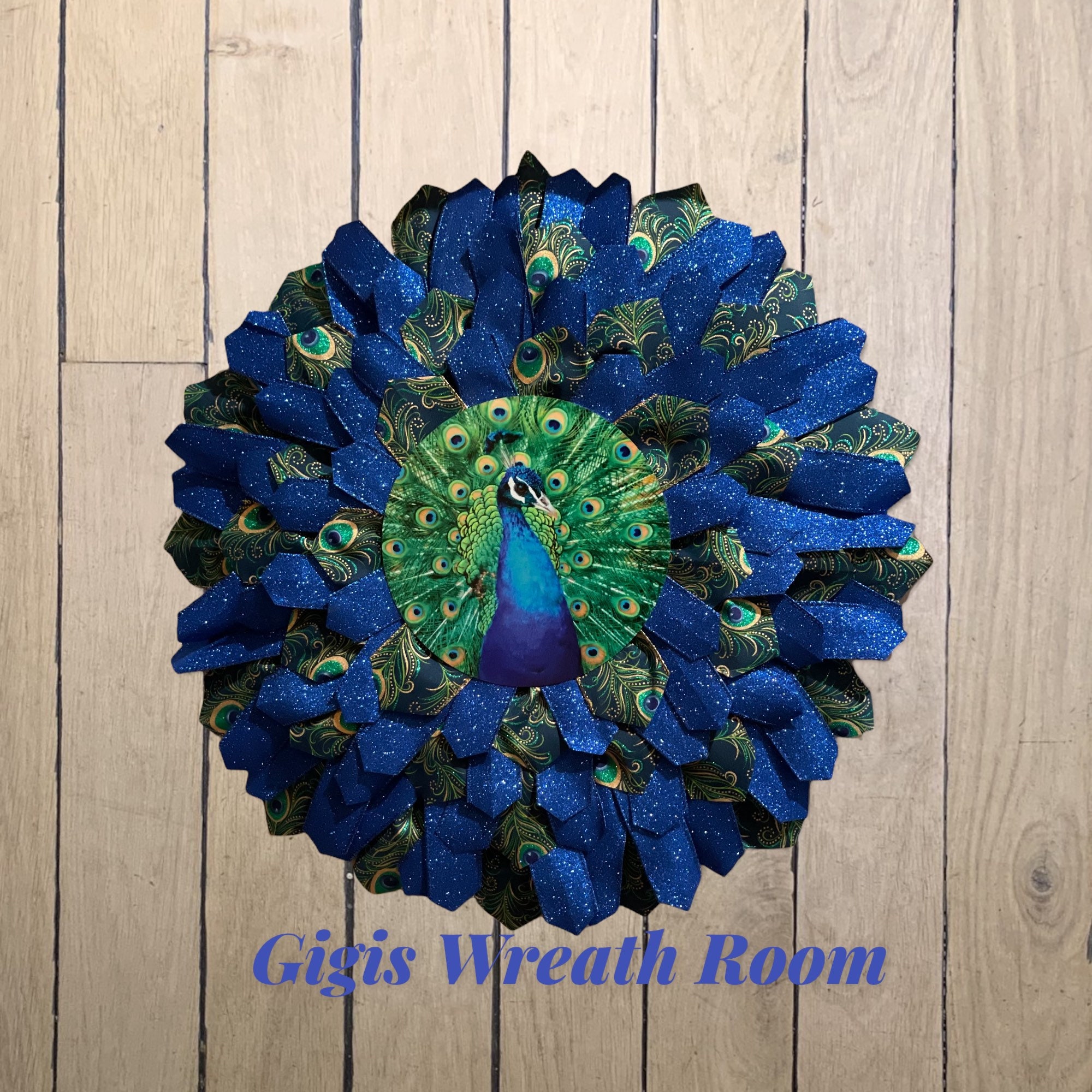 Peacock All Ribbon Wreath Spring Home Décor Front Door Wreath - Etsy