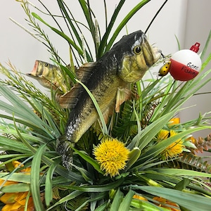 Fishing Cemetery Floral Flower Arrangement - Etsy
