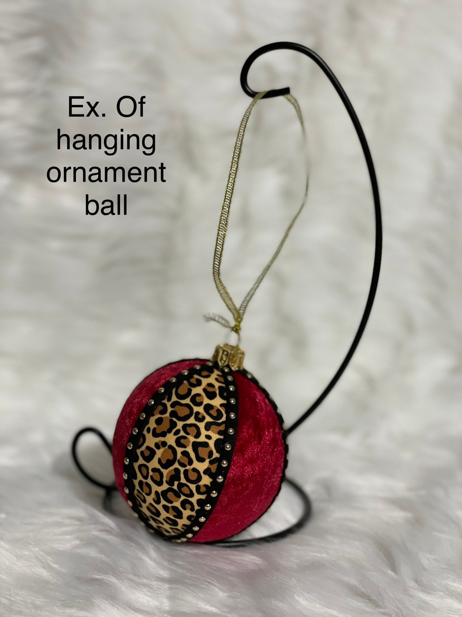 Red Velvet and Cheetah/leopard Print Fabric Decorative Balls | Etsy