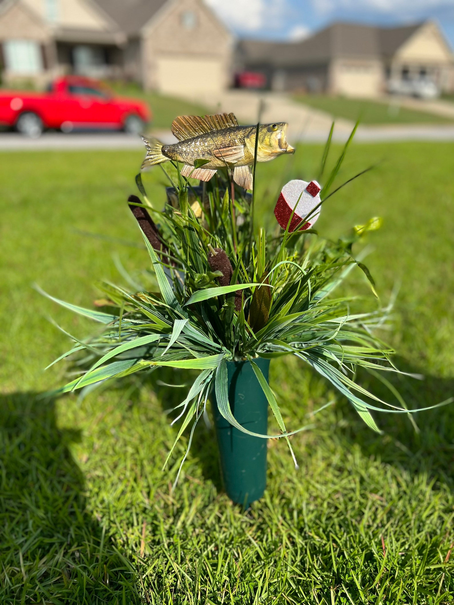 Fishing Cemetery Flower - Etsy
