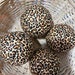 Red Velvet and Cheetah/leopard Print Fabric Decorative Balls - Etsy