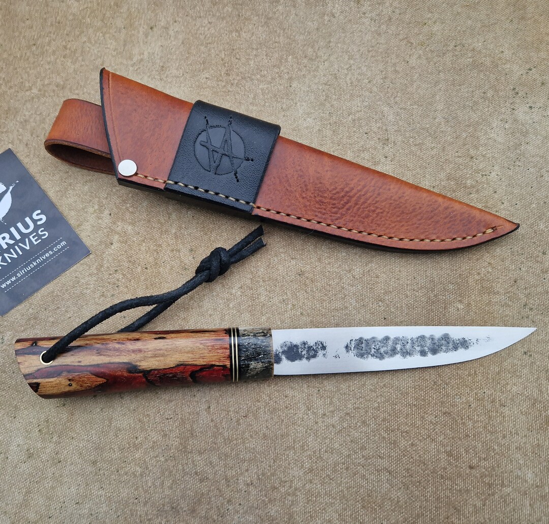 Woodcraft Yakut Puukko Bushcraft Hunting Knife With Stabilized Wood ...