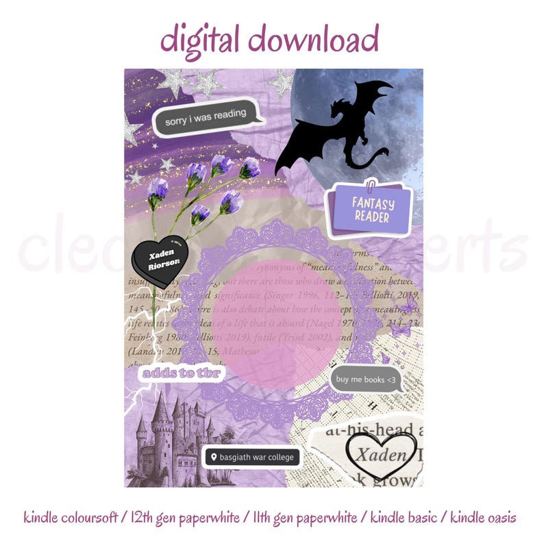 Fantasy iPad Insert - Etsy