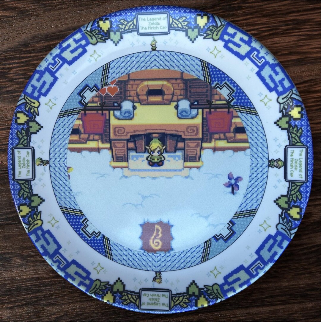Zelda Minish Cap Porcelain Pixel Plate Blue Sky - Etsy