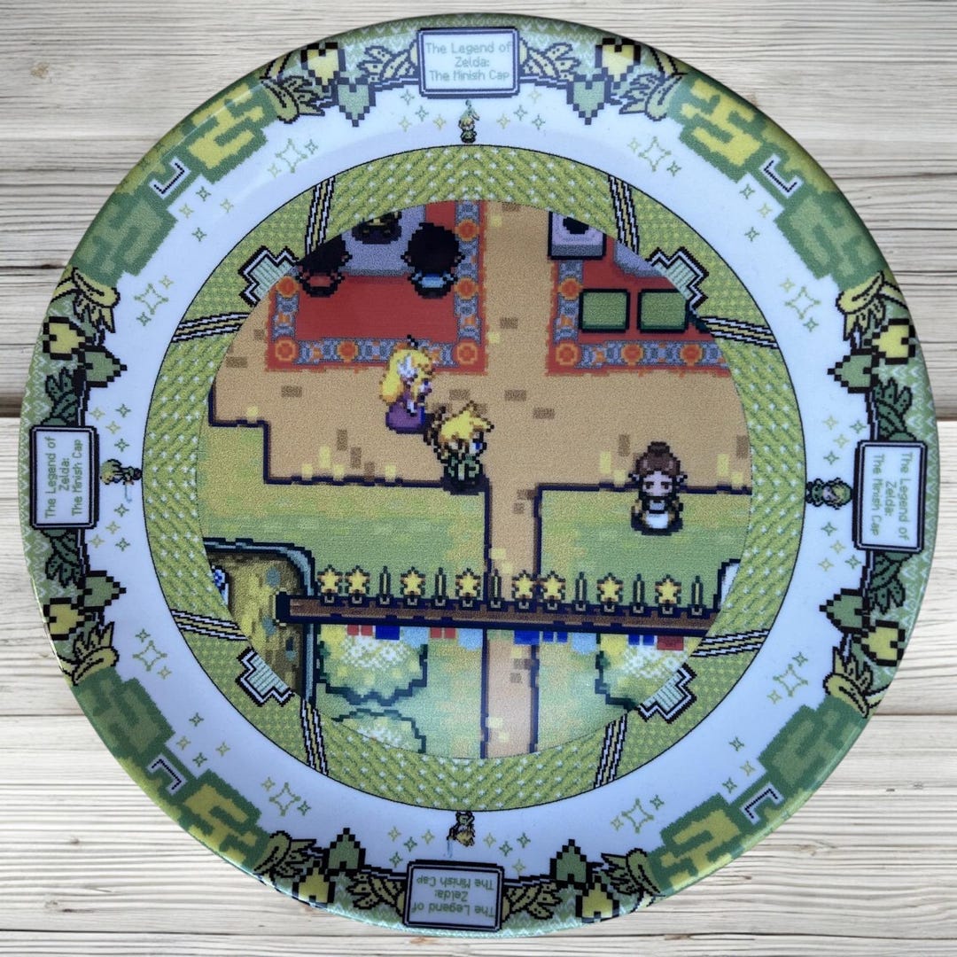 Zelda Minish Cap Porcelain Pixel Plate - Etsy