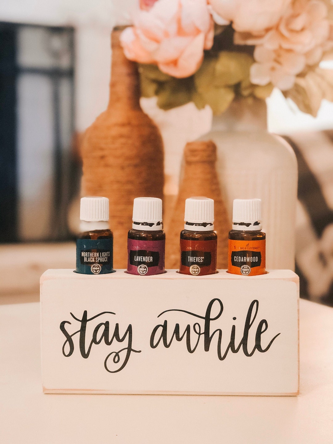 Stay Awhile ~ Essential Oil Block ~ Oil Storage ~ Oil Shelf ~ 15ml ...