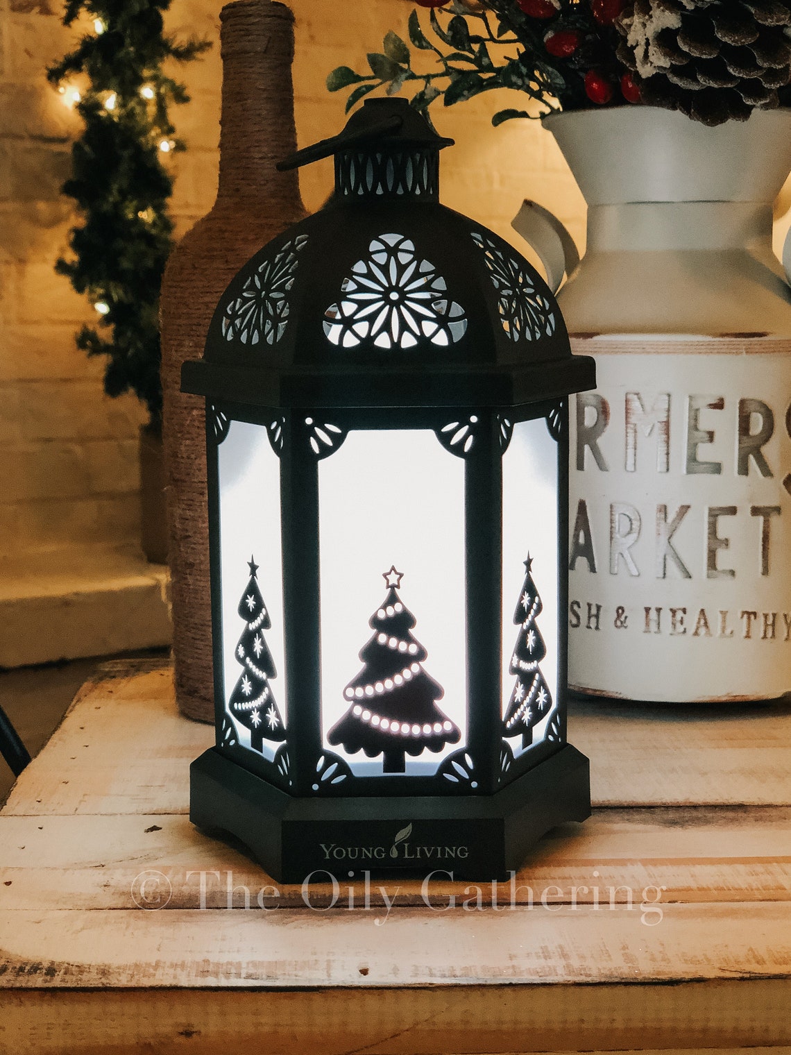 Christmas Tree, Set of 6 ~ Vinyl Decal ~ Desert Mist ~ Lantern - Etsy