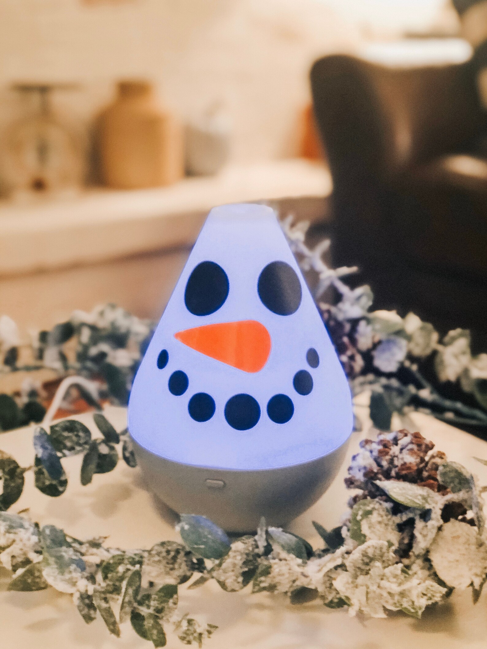 Snowman Desert Mist Diffuser Dewdrop Diffuser Vinyl - Etsy