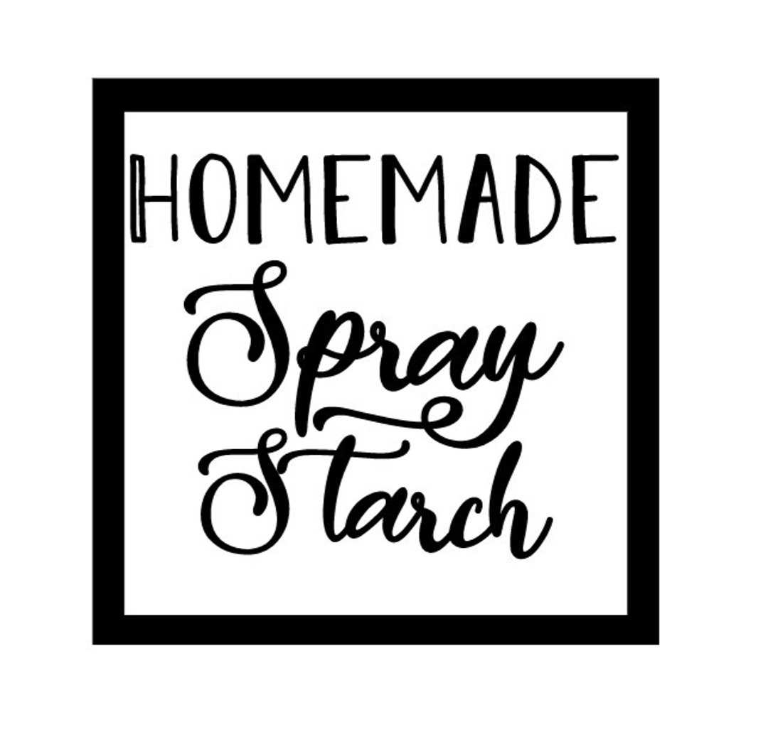 Homemade Spray Starch ~ 3" X 3" ~ Label Only - Etsy