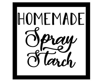 Spray Starch Labels - Etsy