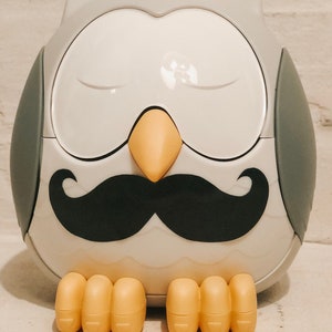 Feather the Owl Mustache Vinyl Decal - Etsy