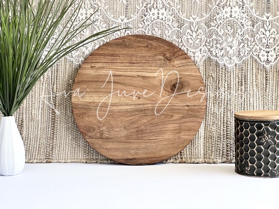Circle Wooden Sign Mock Up Boho Sign Mockup Farmhouse Sign - Etsy
