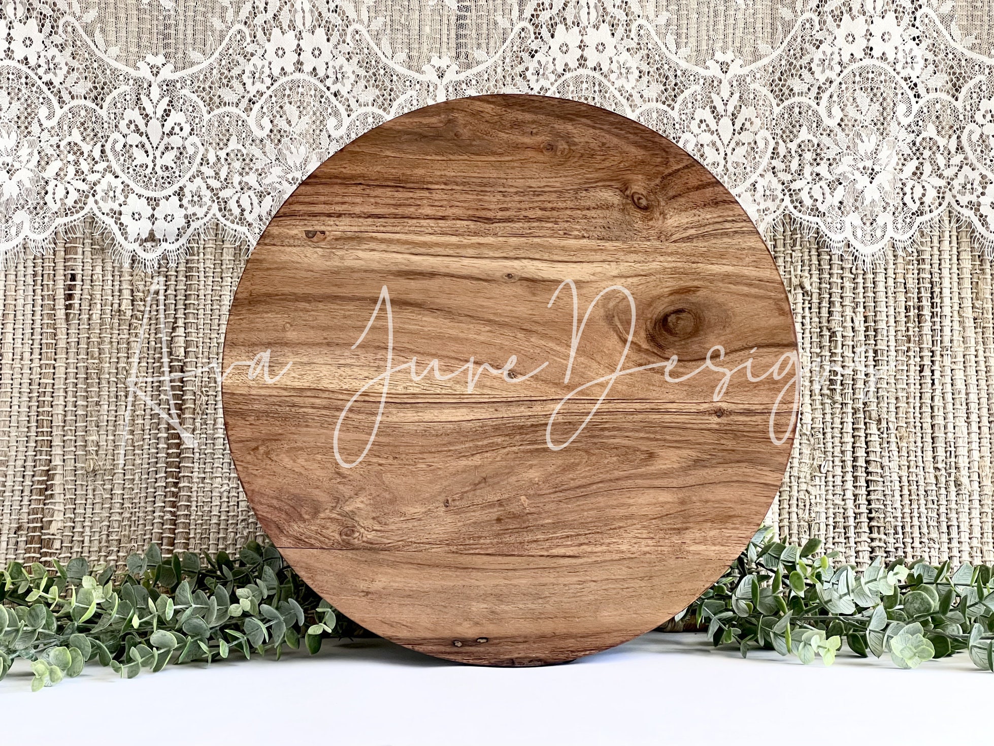 Circle Wooden Sign Mock Up, Boho Sign Mockup, Farmhouse Sign Mockup ...