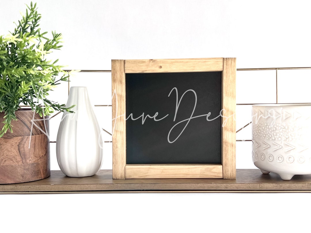 6x6 Square Wooden Sign Mock Up, SVG PNG Mockup, Farmhouse Sign Mockup ...
