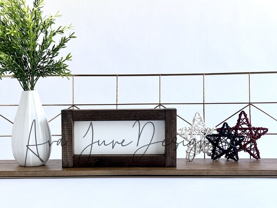 Patriotic Mockup 4th of July Mock Up 4x8 Rectangle Wooden - Etsy
