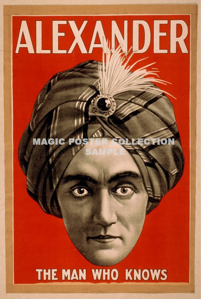 Vintage Magic Posters & Houdini Photo Collection CD - Etsy