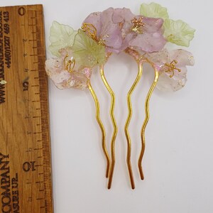 Real Hydrogen Flowers Japanese Kanzashi Hair Comb, Wedding Accessories ...