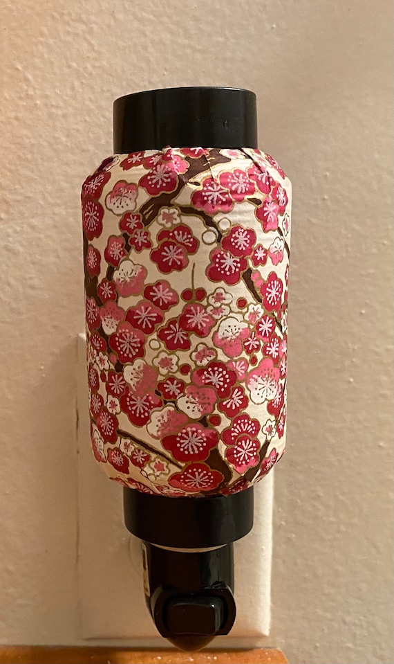 Home & Living Night Lights Pink flower Oriental Japanese Washi Night ...