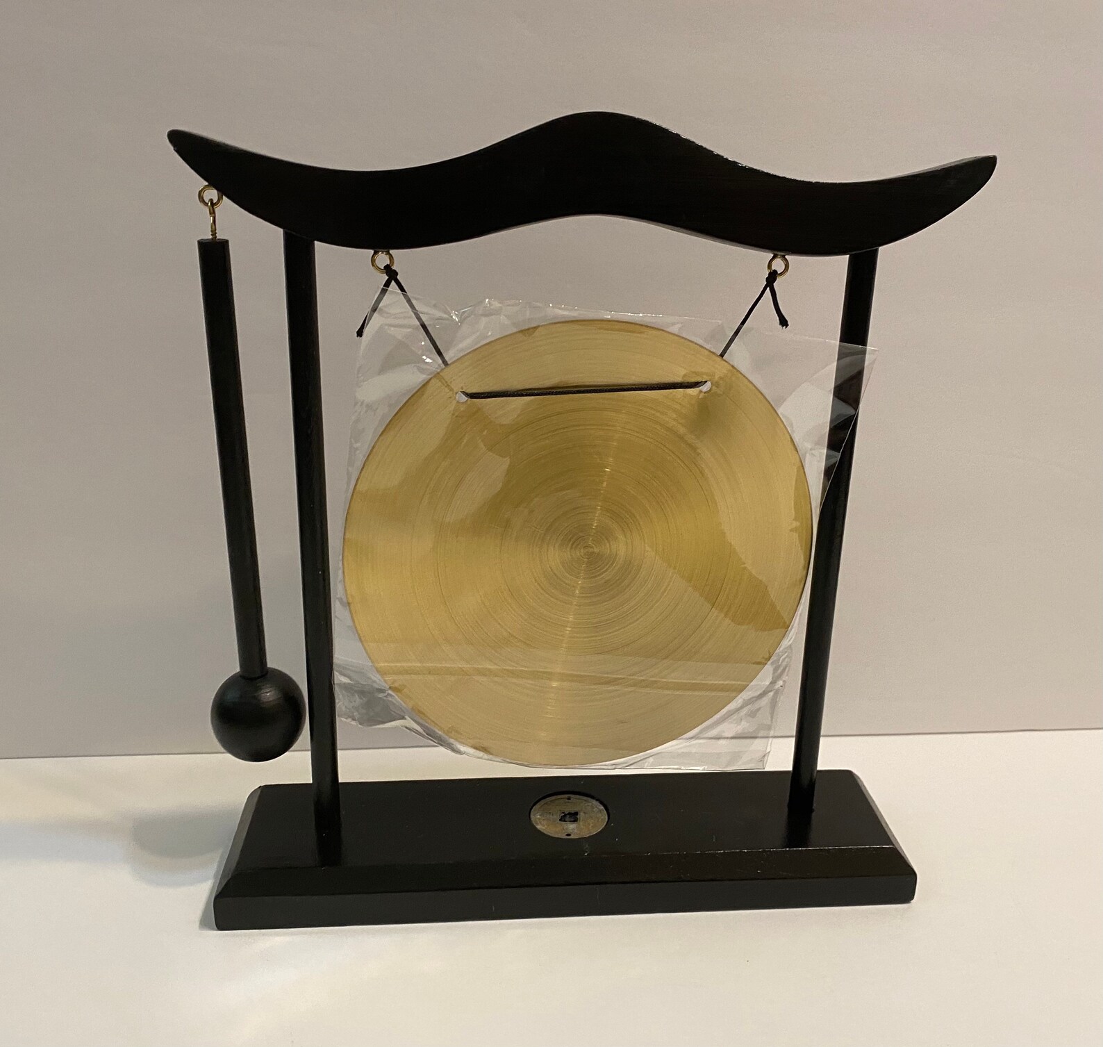 Zen Art Brass Feng Shui Desktop Gong Makes Soothing Sound With - Etsy