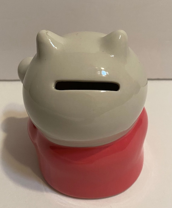 Home & Living Statues Ceramic 5” Porcelain Lucky Dog Coin Bank for ...