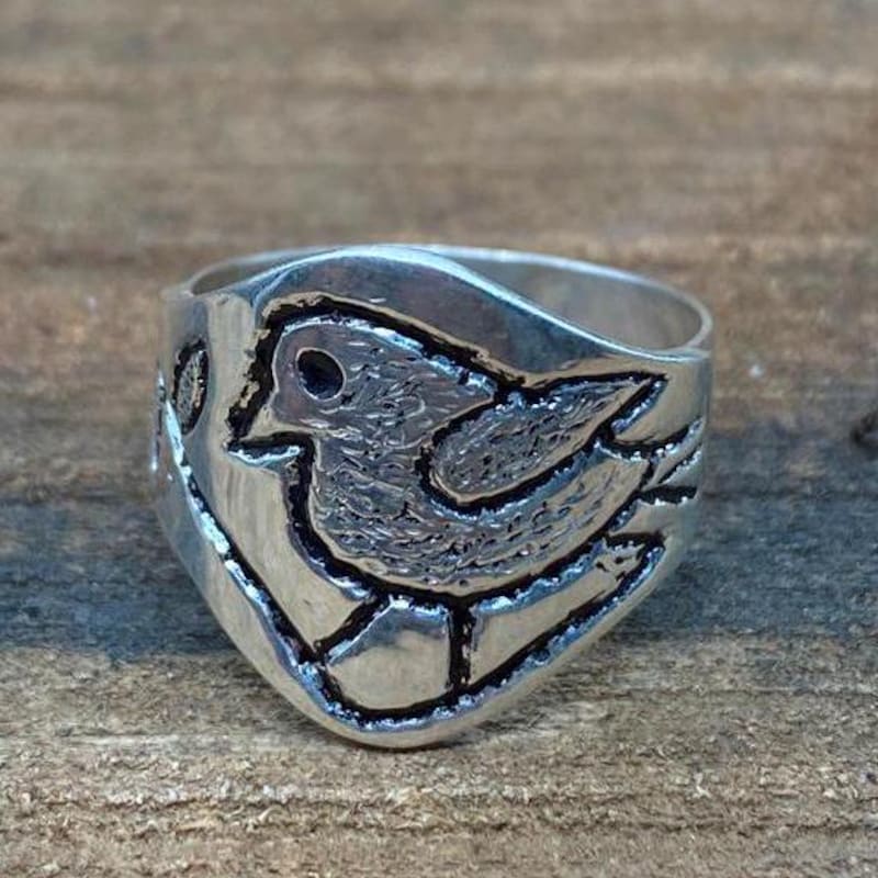 Silver Bird Ring - Etsy