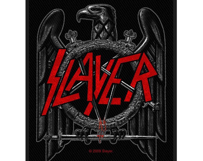SLAYER Black Eagle Patch Approx 3x4 Inch Slayer Thrash Metal Band ...