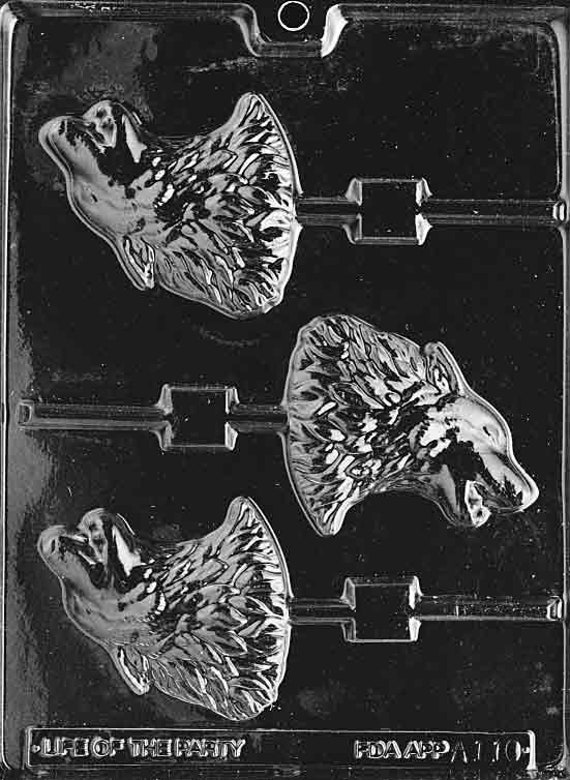 WOLF LOLLY Animal Sucker Chocolate Candy Mold - Etsy