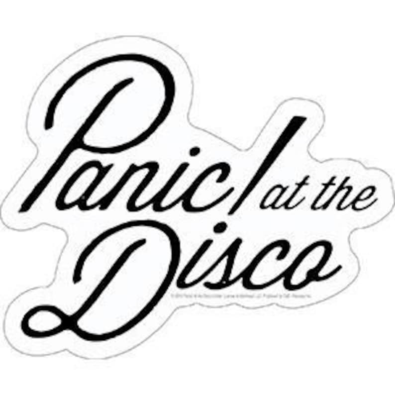 PANIC at THE DISCO Logo Sticker Decal Rock Band Craft - Etsy