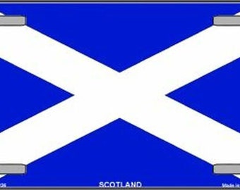 Scottish Flag License Plate - Etsy