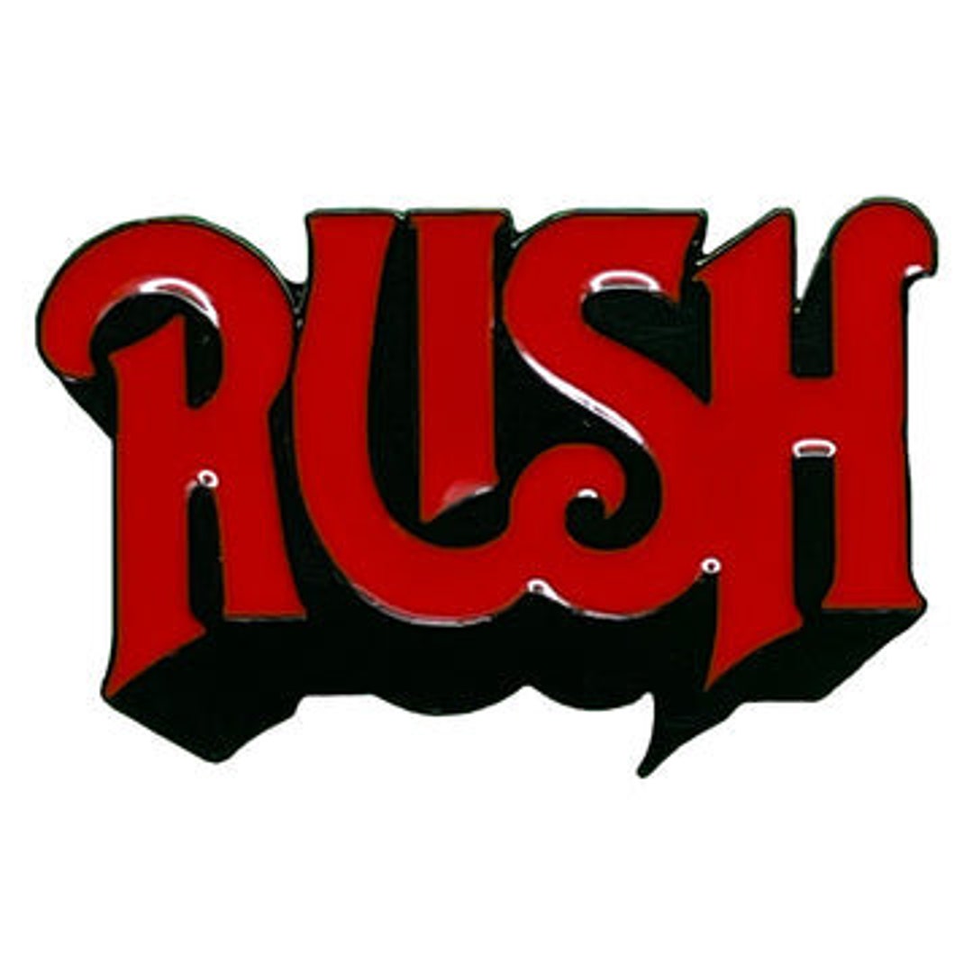 RUSH Logo Lapel Pin 1.25 Inch Geddy Lee Canadian Rock Band RUSH Album ...
