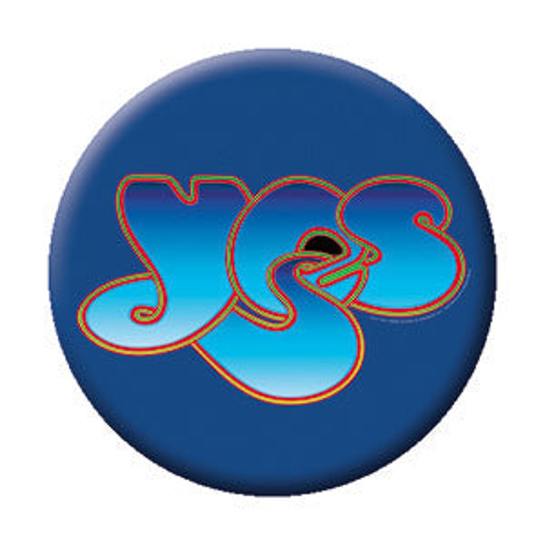 YES Band Logo Pinback Button Badge English Rock Band Album Music Round 1.25 Button Craft Supply ...