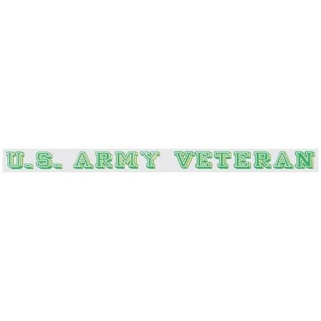 U.S. ARMY VETERAN Window Strip Decal United States Army Veteran Window ...