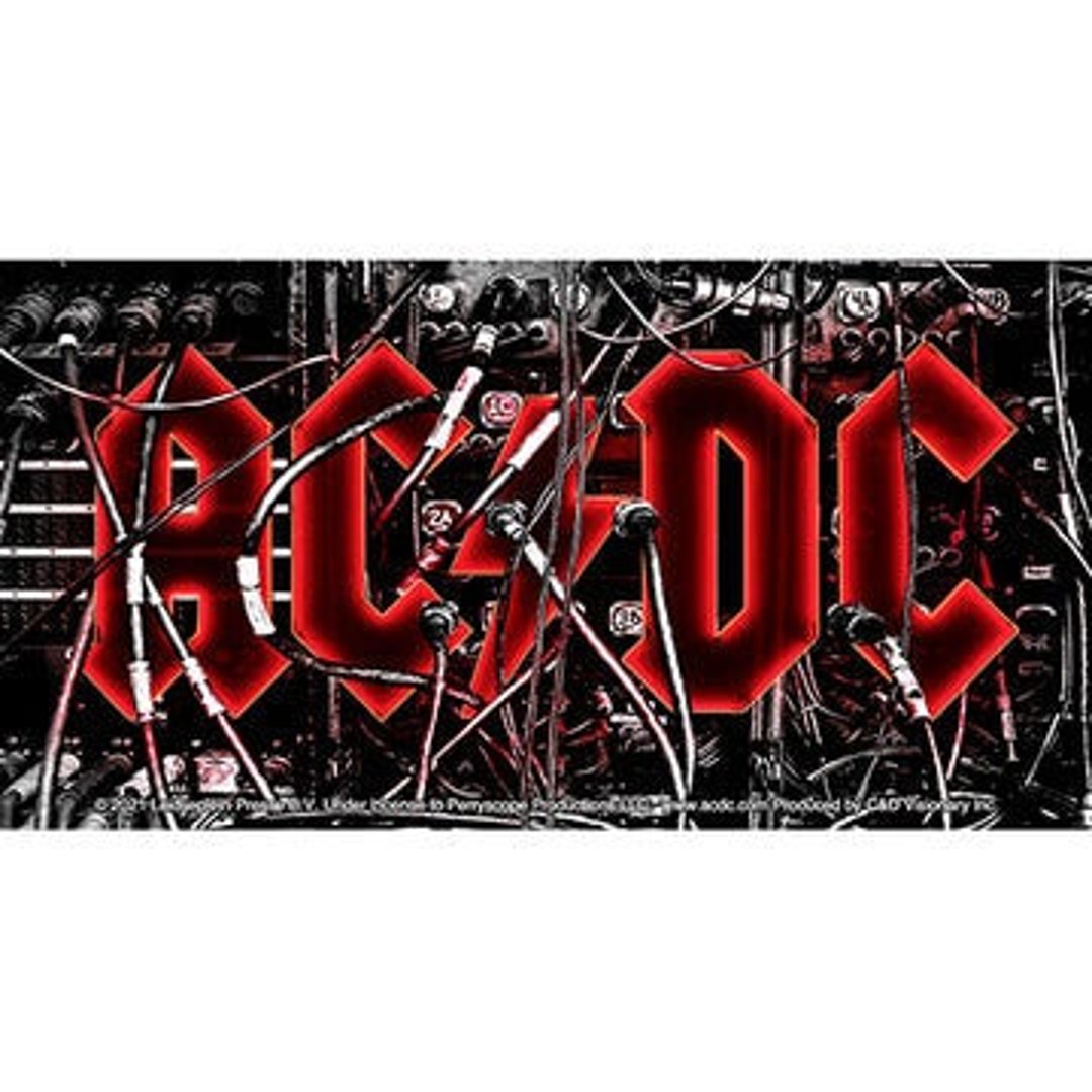 ACDC Wires Sticker Decal 5.75x3 Inch Wires Amp Power up AC/DC Rock Band ...