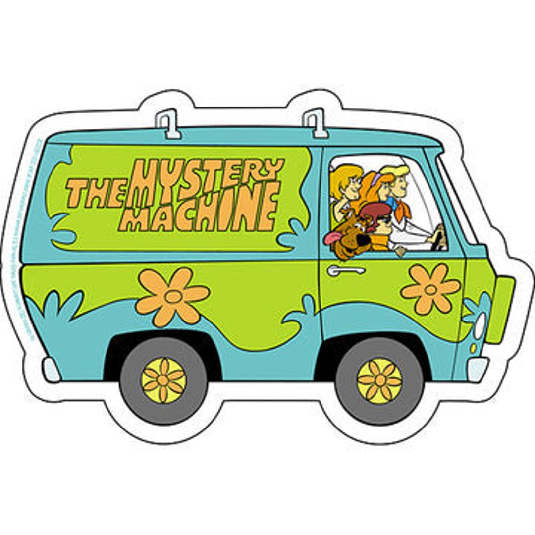 SCOOBY DOO Mystery Machine Van Sticker Decal 5.5x3.65 Inch Hanna ...