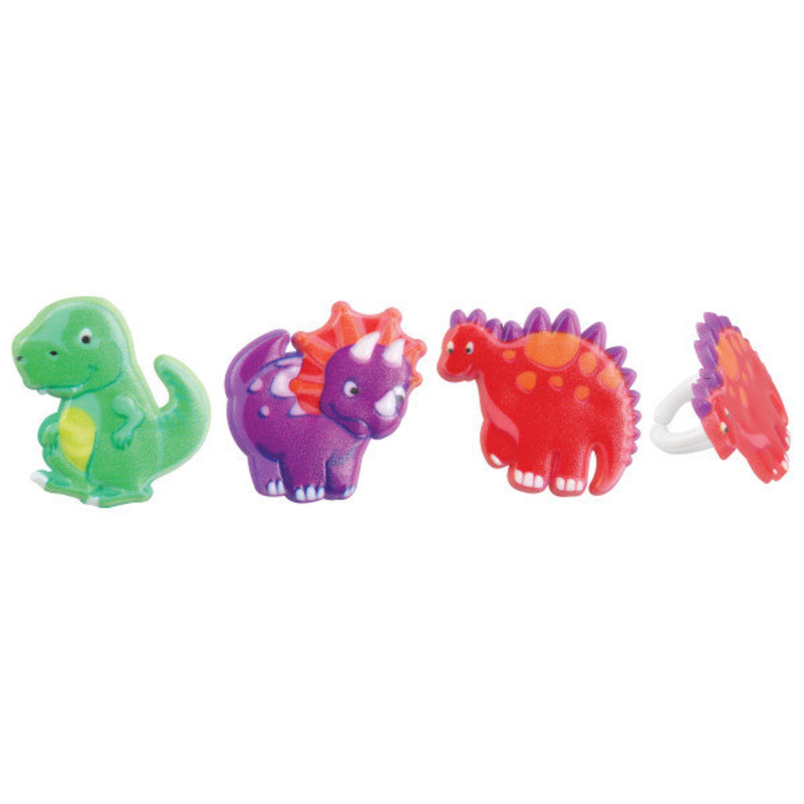 12 DINO PALS Cupcake Rings Dinosaur Birthday Cake Toppers - Etsy