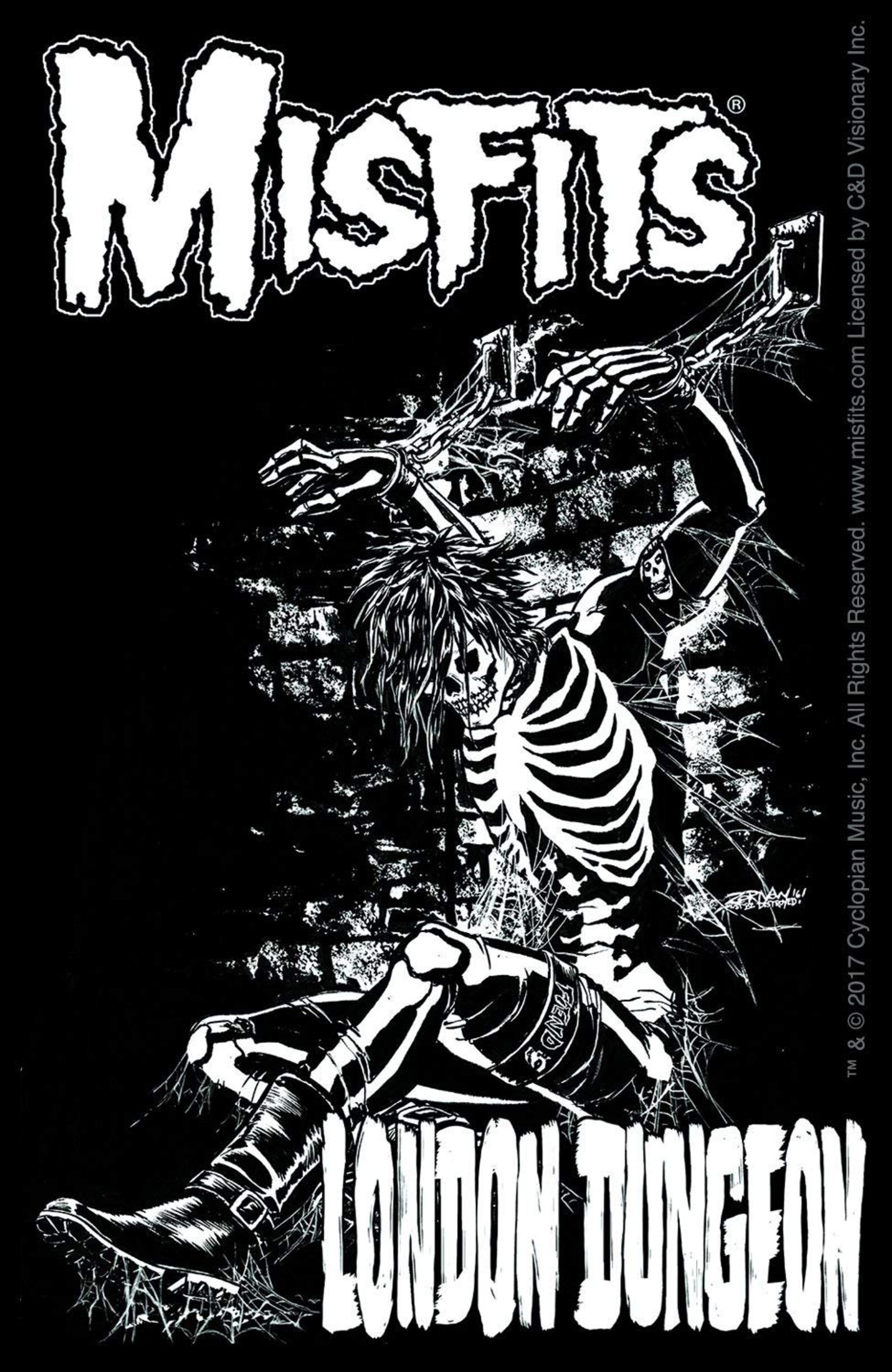 MISFITS London Dungeon Skeleton Sticker Decal Rock Band | Etsy