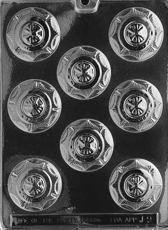 FIREMAN'S BADGE Chocolate Candy Mold Craft Supply - Etsy